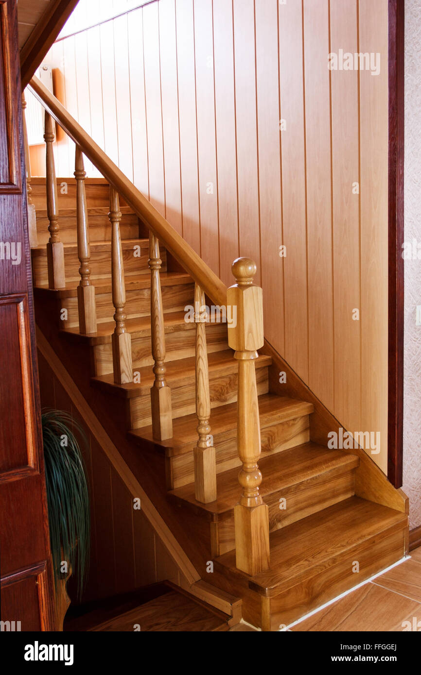 Interior wooden interior house hi-res stock photography and images - Alamy
