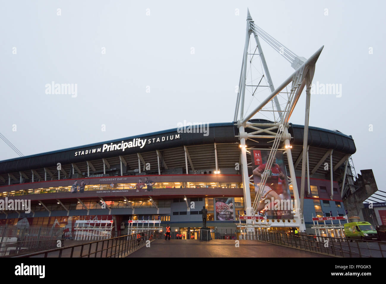The Principality Stadium, formerly the Millennium Stadium, in Cardiff, South Wales Stock Photo ...