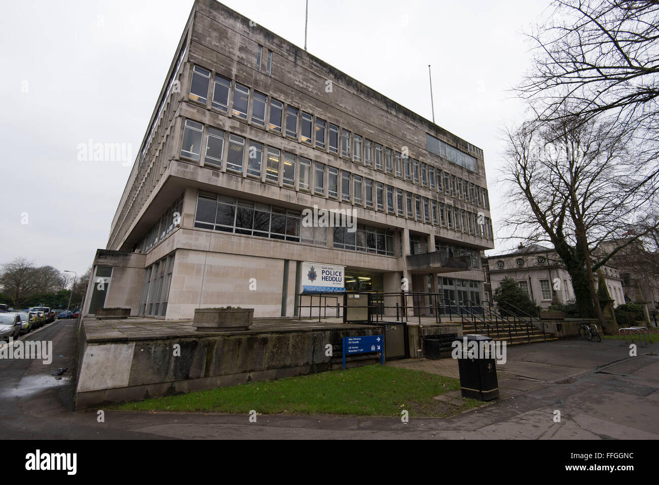 General view of Cardiff Central Police station on King Edward VII ...