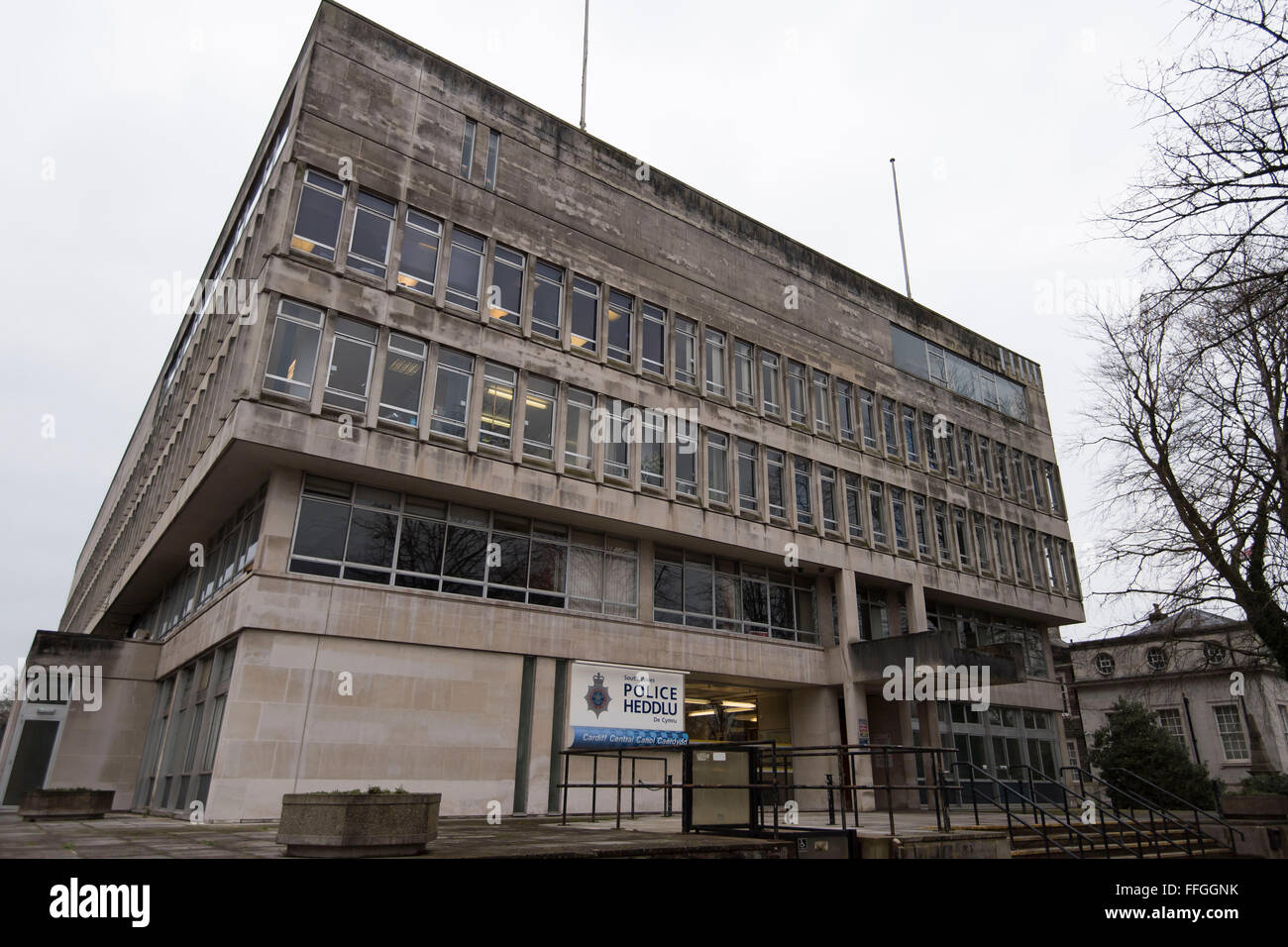 General view of Cardiff Central Police station on King Edward VII ...