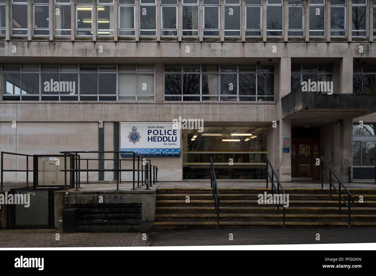 General view of Cardiff Central Police station on King Edward VII ...