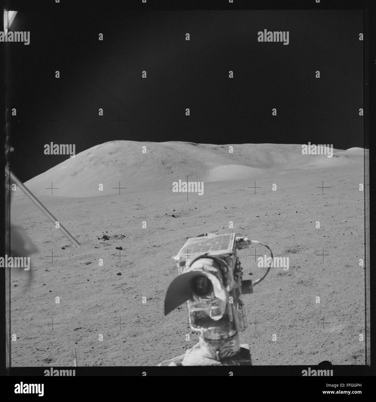 This unedited collection from Apollo 17 captures images of astronauts Eugene Cernan, Ronald ...