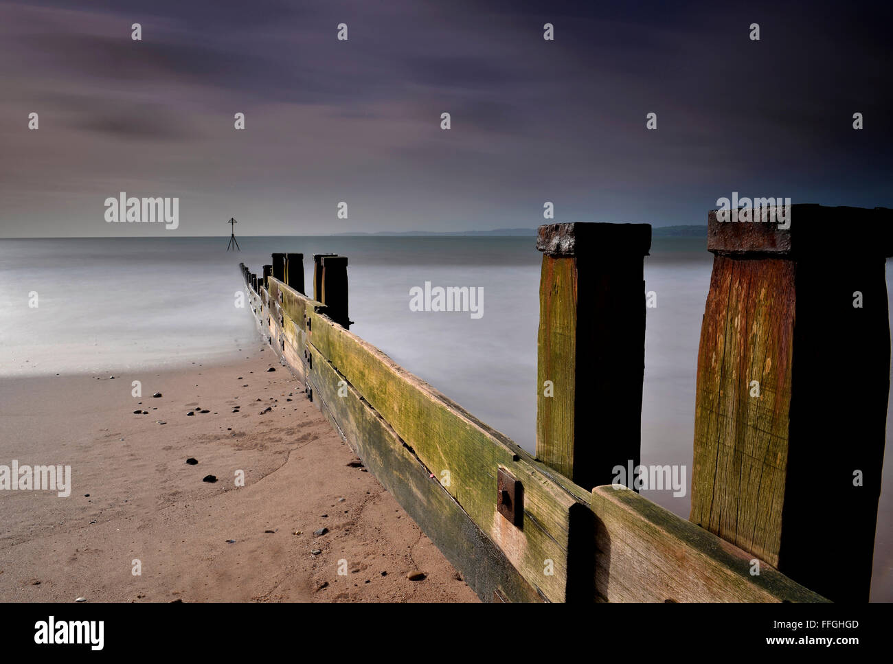Exmouth Devon Beach - River Exe - UK Stock Photo - Alamy