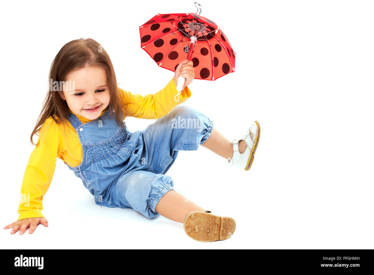 Little Girl have fun Stock Photo - Alamy