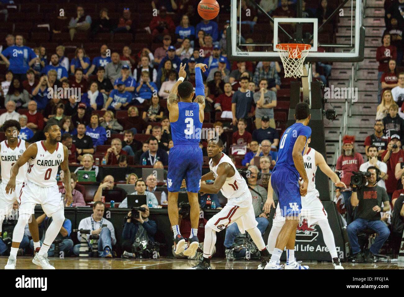 Columbia, SC, USA. 13th Feb, 2016. Kentucky Wildcats guard Tyler Ulis ...