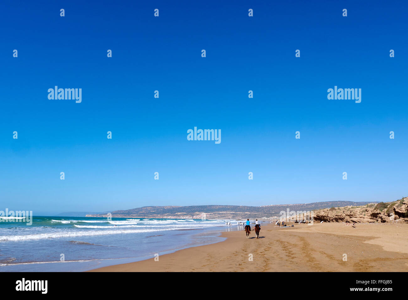 Tamraght beach, Morocco, Africa Stock Photo - Alamy