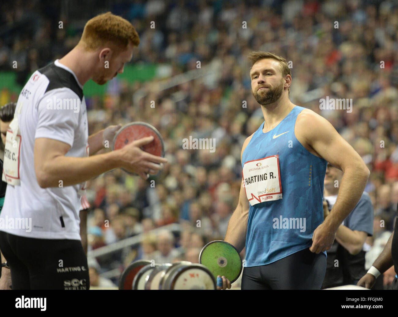 Berlin, Germany. 13th Feb, 2016. German discus thrower Robert Harting ...