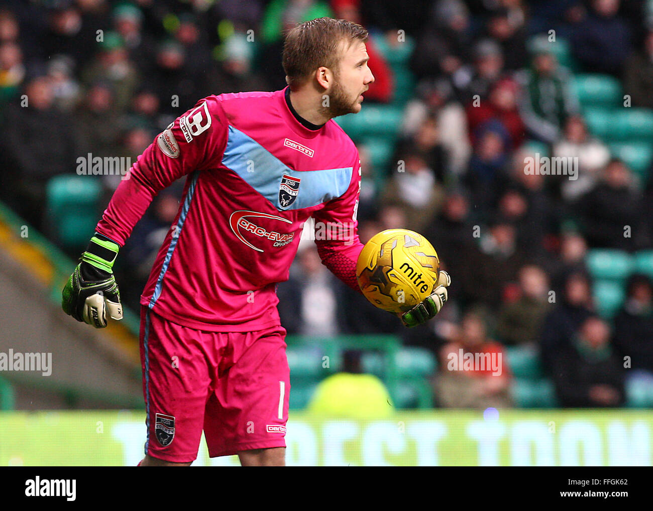 Scott Fox of Ross County during the Celtic v Ross County Ladbrokes ...