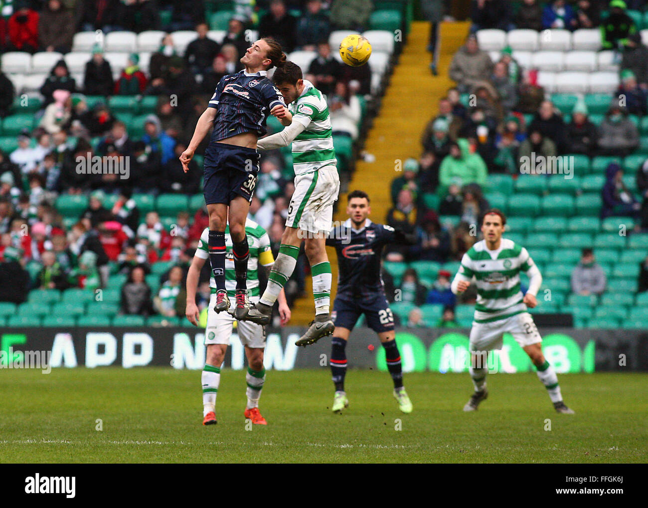 Nir Biton of Celtic and Jackson Irvine of Ross County during the Celtic ...
