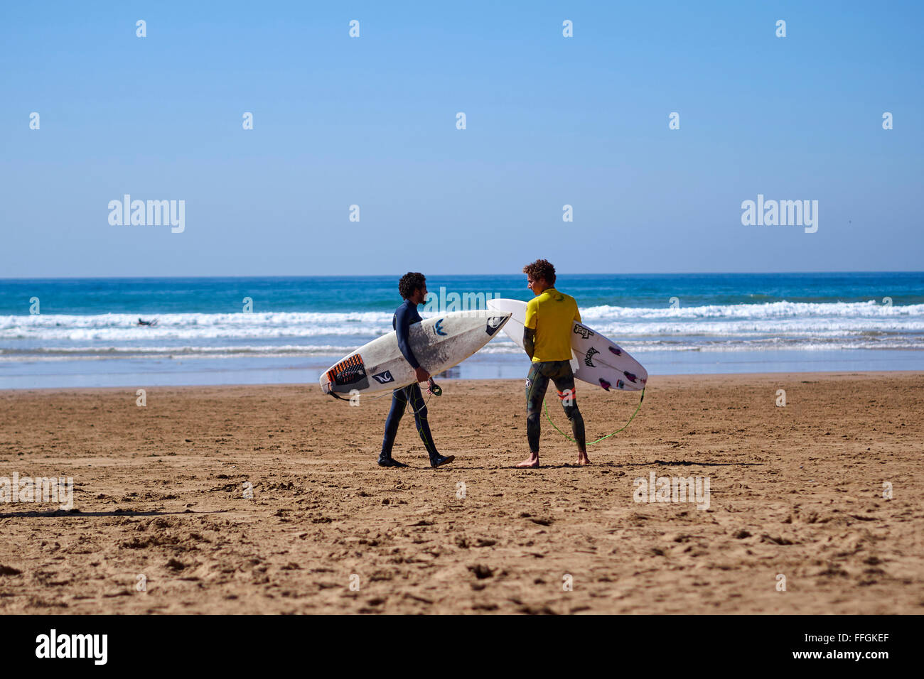 Surf competition - Tamraght beach, Morocco, Africa Stock Photo - Alamy