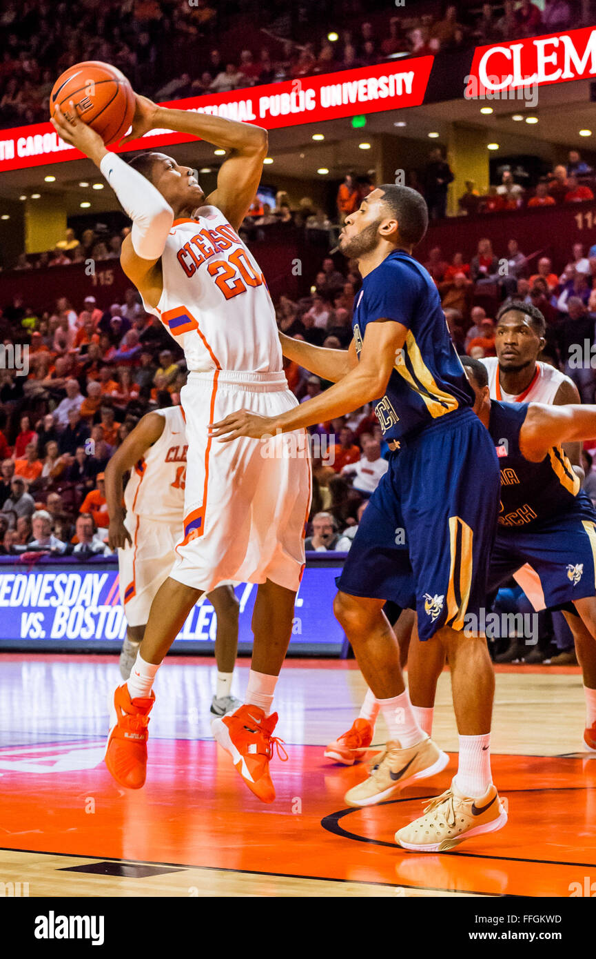 Clemson Tigers guard Jordan Roper (20) during the NCAA basketball game ...
