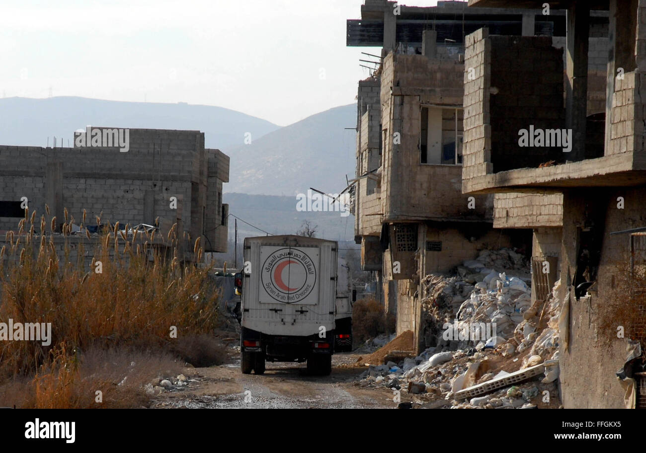 Syria aid trucks hi-res stock photography and images - Alamy