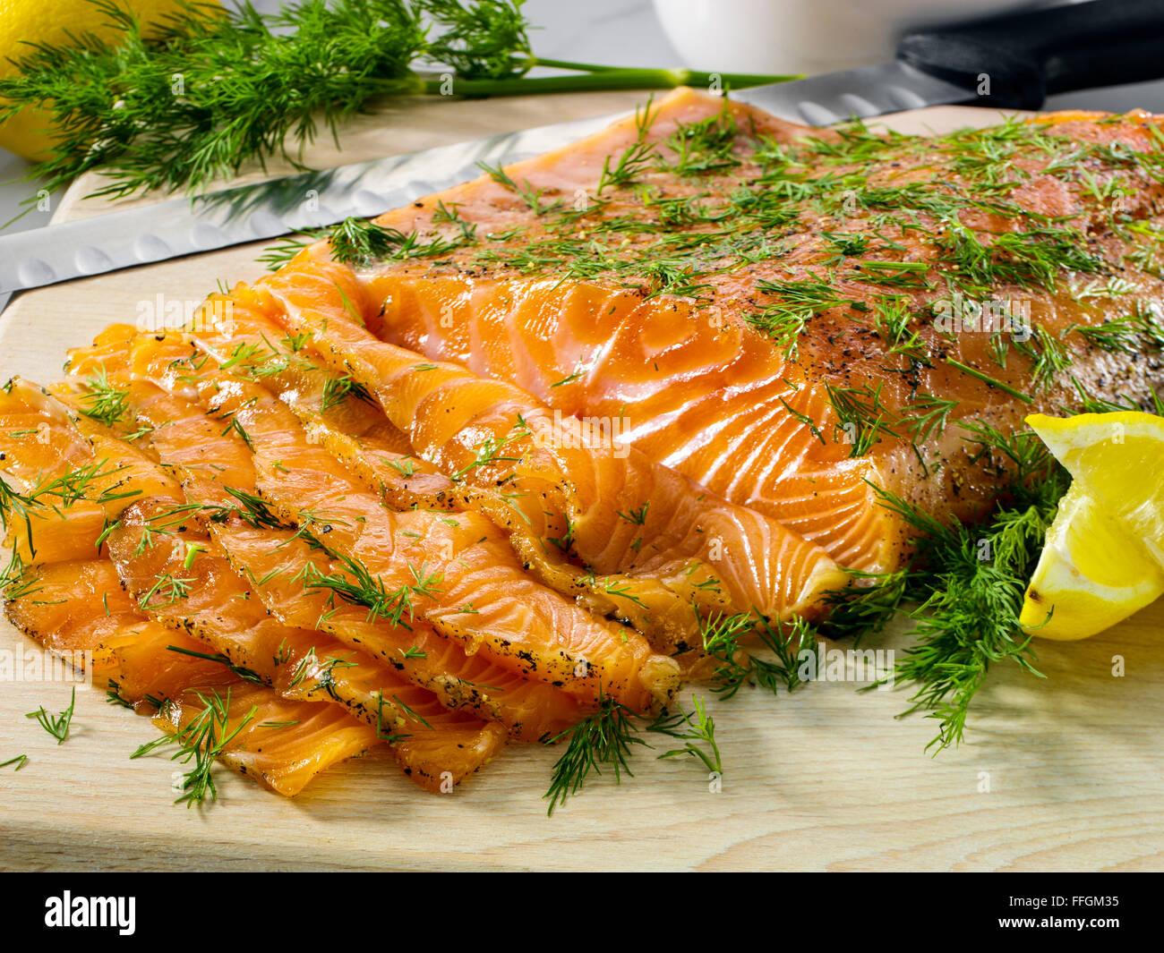 Gravad lax hi-res stock photography and images - Alamy