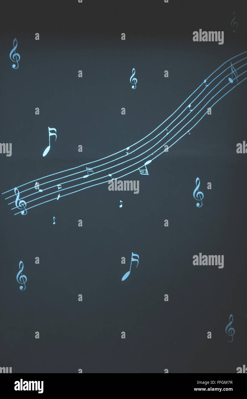 Musical notes border hi-res stock photography and images - Alamy