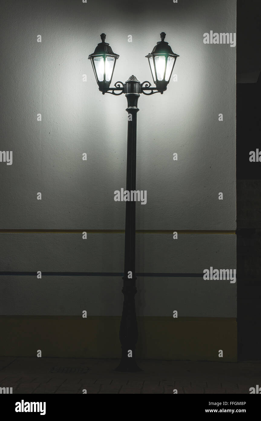 Lamp in the park. Street lamp Stock Photo - Alamy