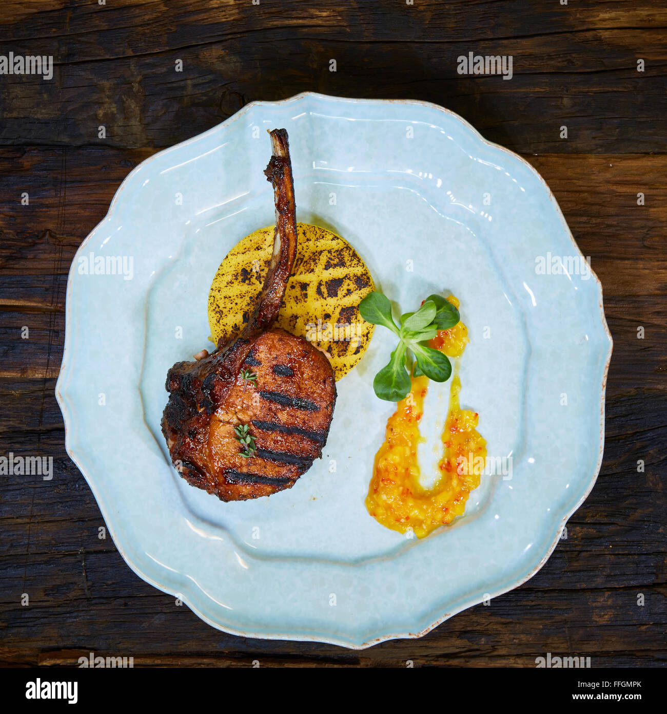 Raw tomahawk rib veal hi-res stock photography and images - Alamy