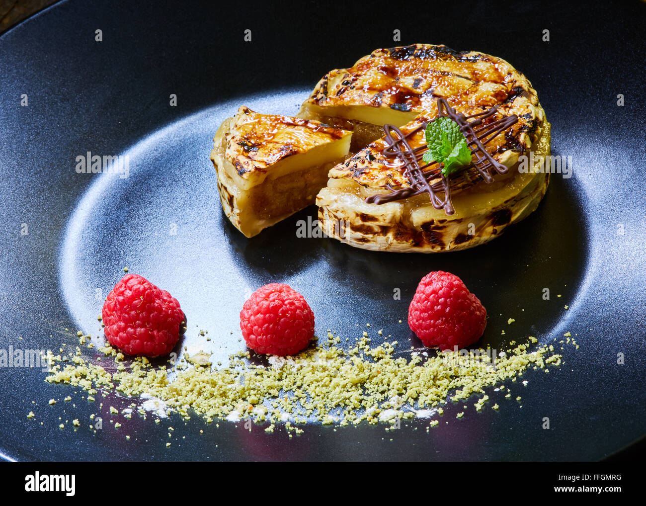 Small cake with different stuffing Stock Photo - Alamy