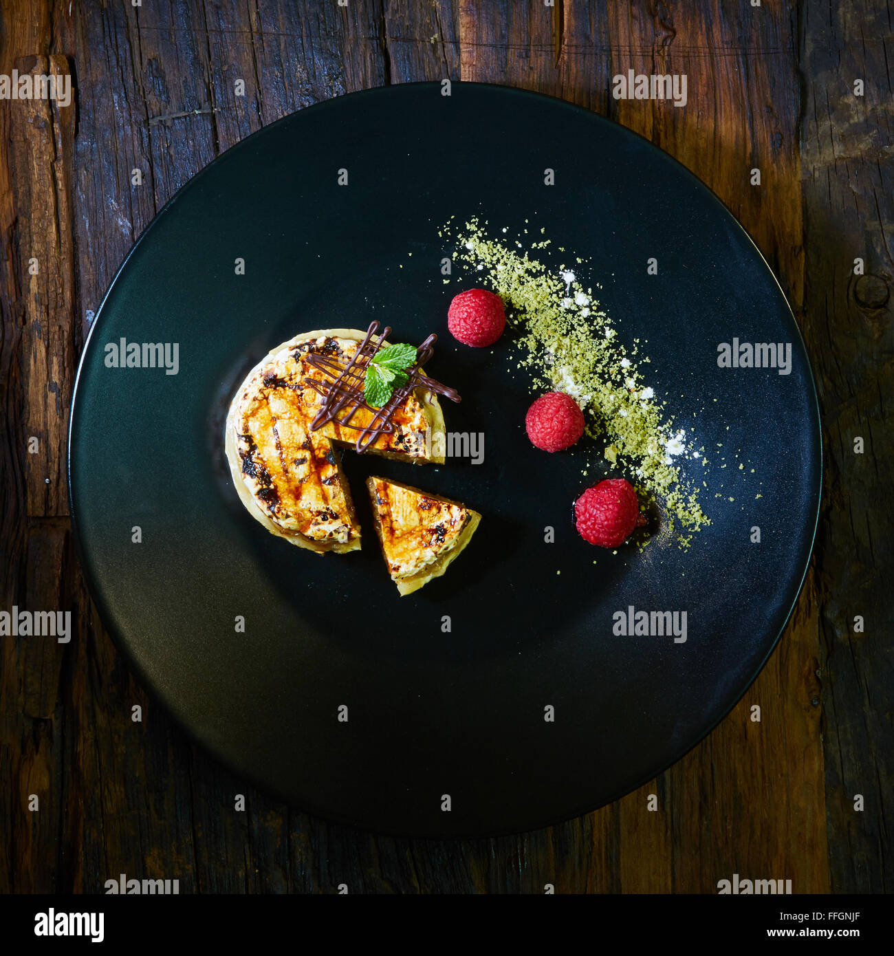 Small cake with different stuffing Stock Photo - Alamy