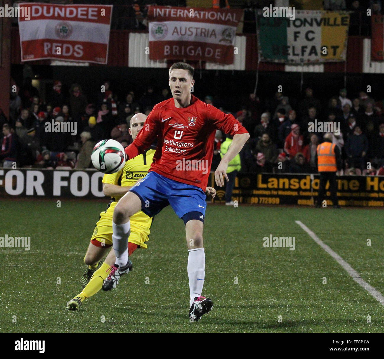 Belfast, Northern Ireland, UK. 13th Feb 2016. JBE League Cup Final 2016 ...
