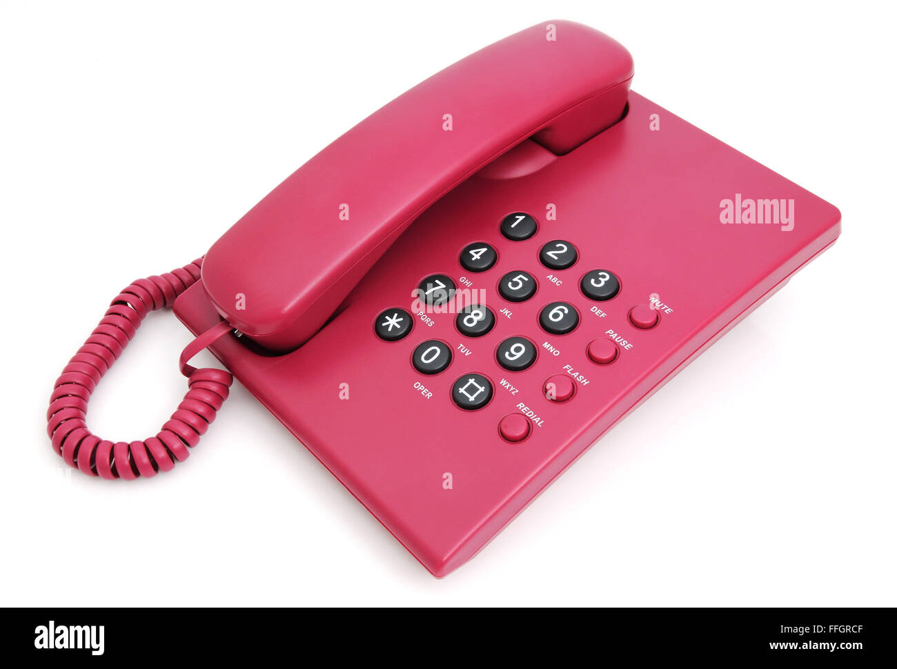 Digital phone isolated on the white background Stock Photo - Alamy