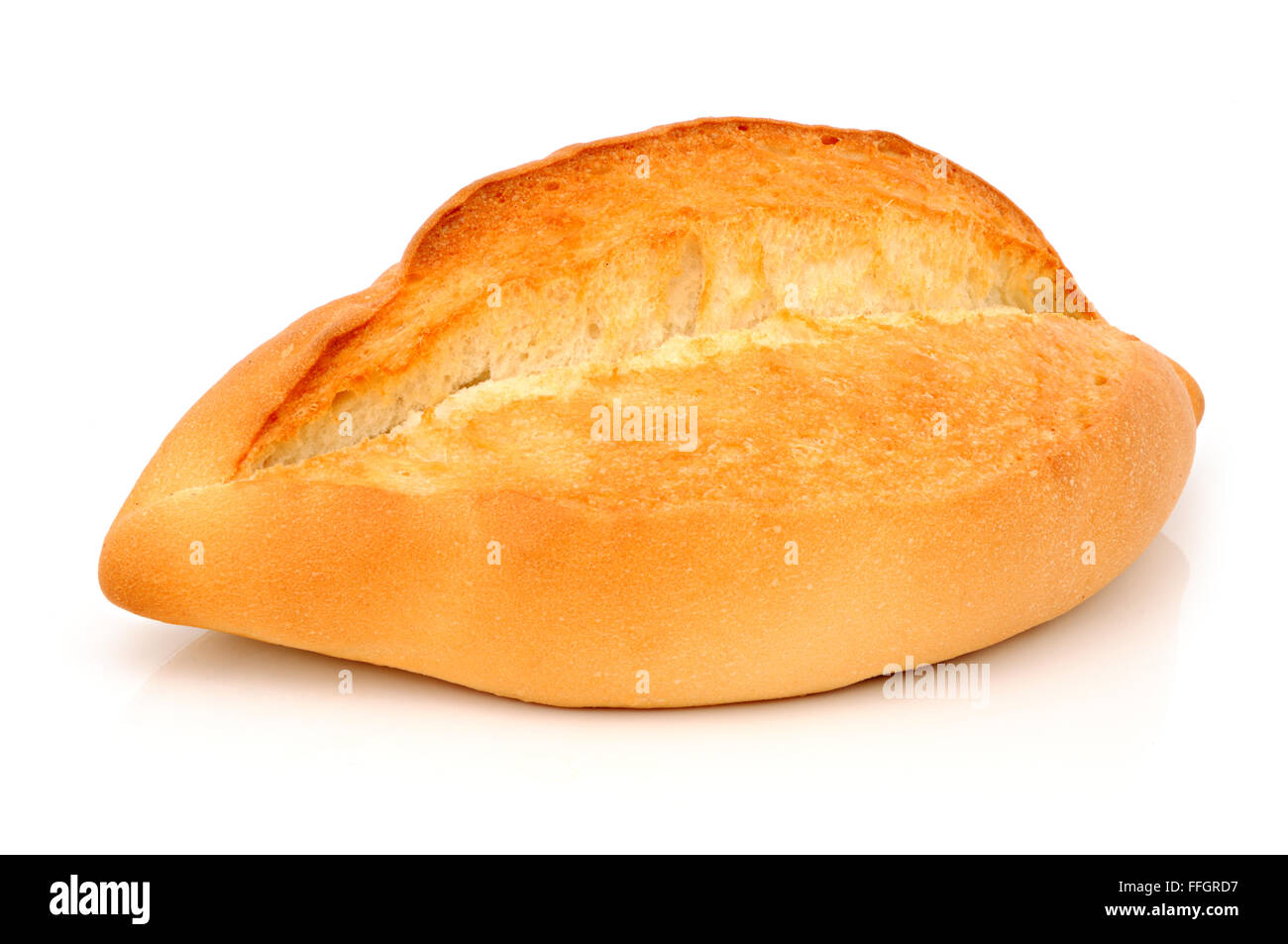 White loaf made from rye and wheat flour coarse grinding Stock Photo ...