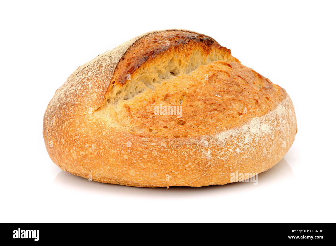 White loaf made from rye and wheat flour coarse grinding Stock Photo ...