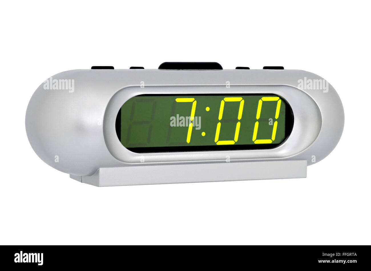Digital time clock Cut Out Stock Images & Pictures - Alamy