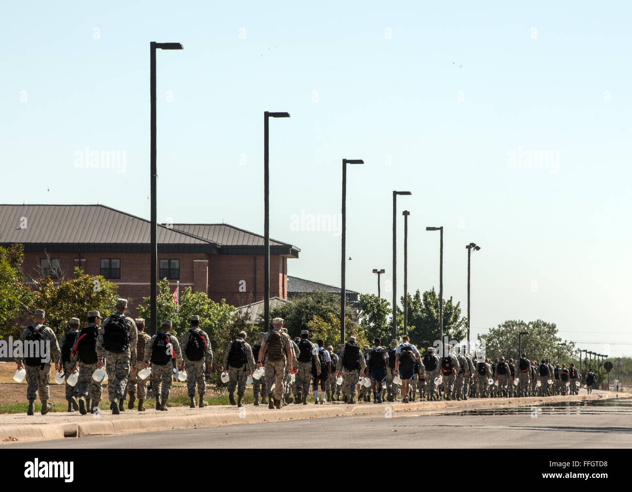 Airmen from the 312th Training Squadron at Goodfellow Air Force Base ...