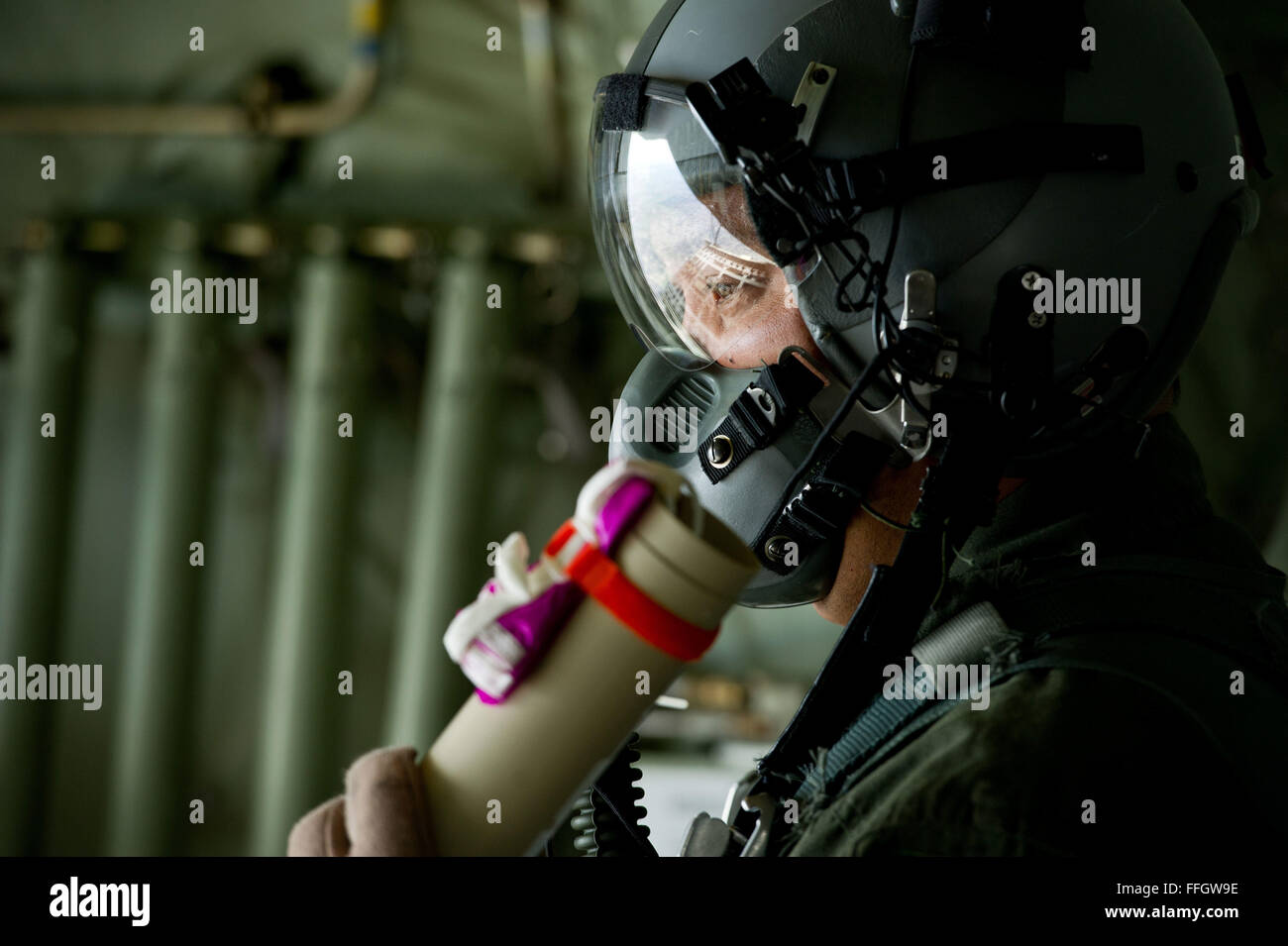 Master Sgt. Malcolm Mercado, a load master with the 40th Airlift ...
