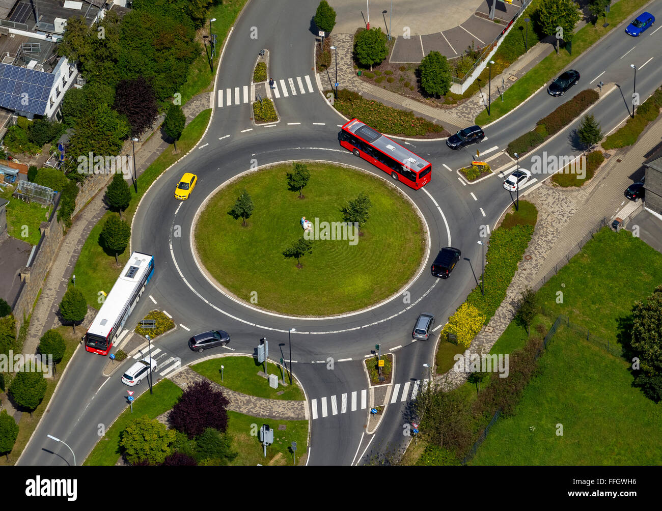 Buses aerial view hi-res stock photography and images - Alamy