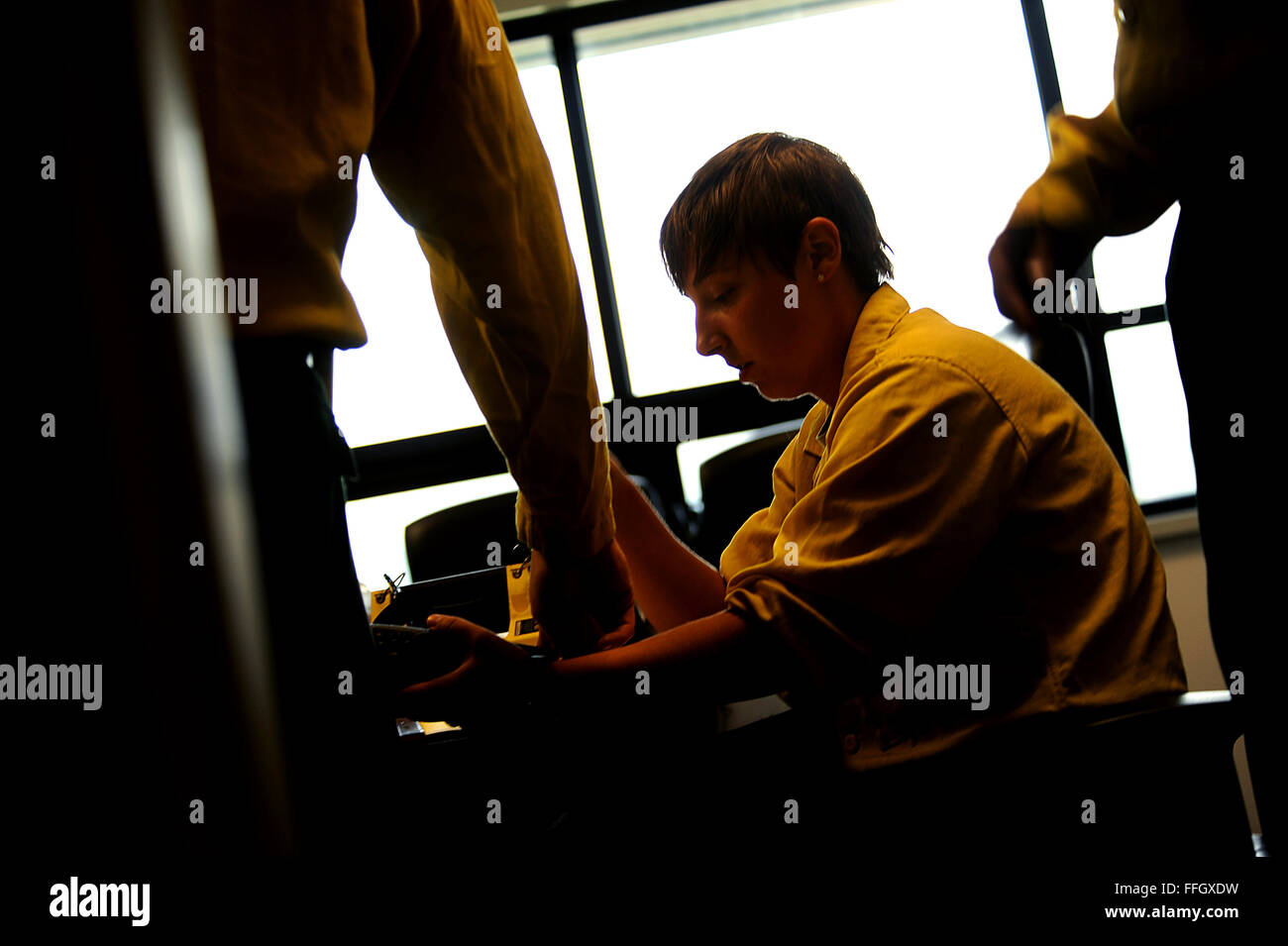 Academy Firefighter Staff Sgt. Nicole Longwell with the 10th Civil ...