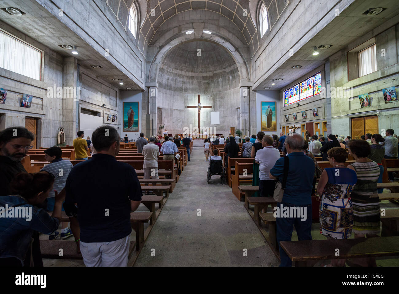 Interior of Saint Peter and Paul Franciscan Church in Mostar city ...