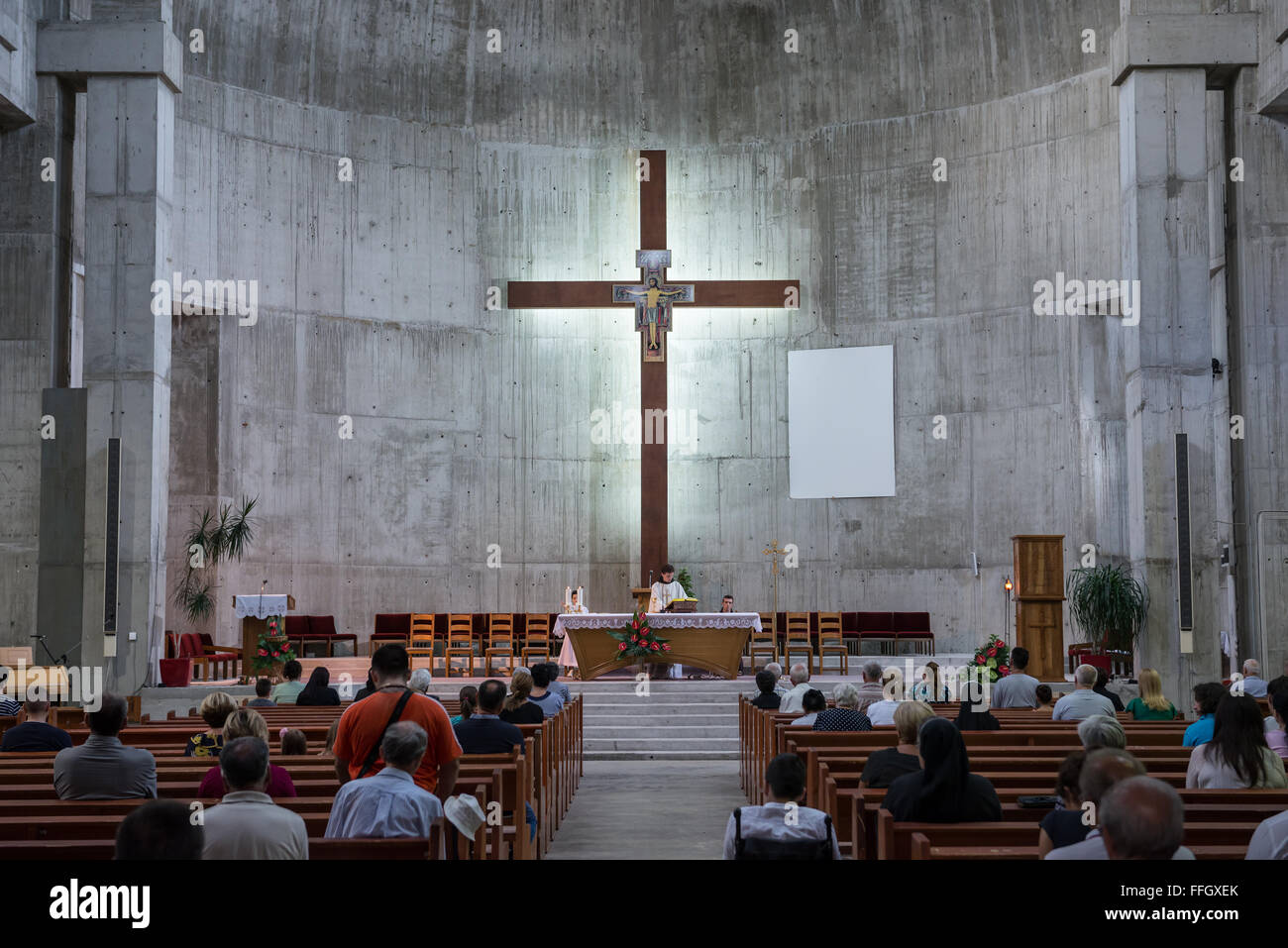 Interior of Saint Peter and Paul Franciscan Church in Mostar city ...