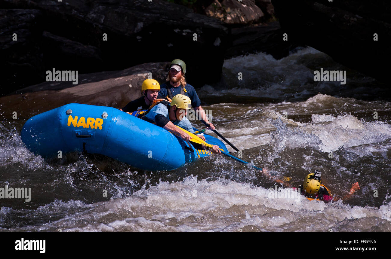 Teams have to raft over multiple rapids hi-res stock photography and ...