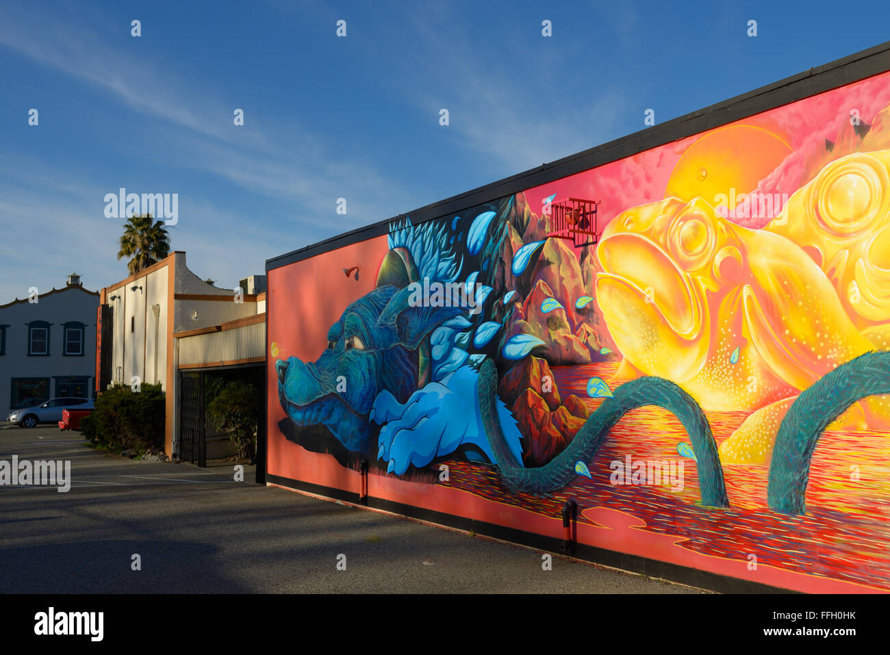 Asian Graffiti in Japantown, San Jose CA Stock Photo Alamy