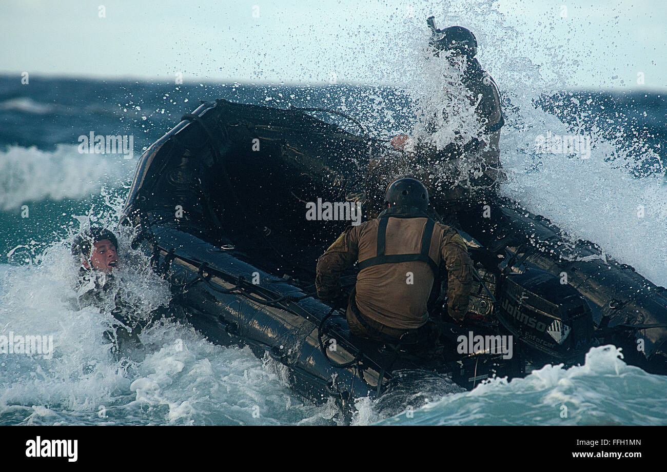 An Airman from the 22nd Special Tactics Squadron is tossed from a ...