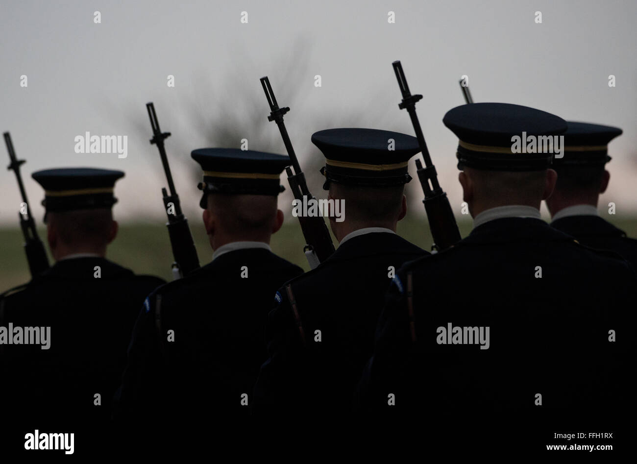 Members of the Army's 3rd Infantry Regiment's Caisson Platoon honor Sgt ...