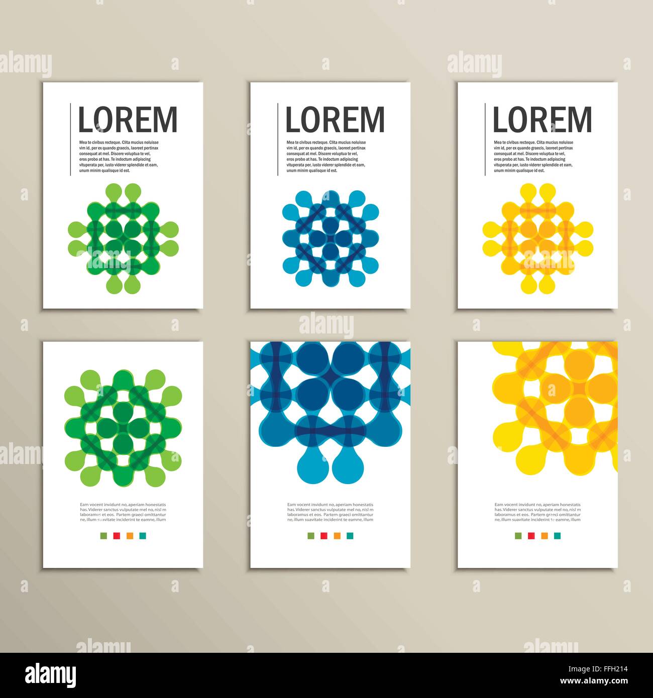 Set modern technology symbol concept. Vector design template Stock ...