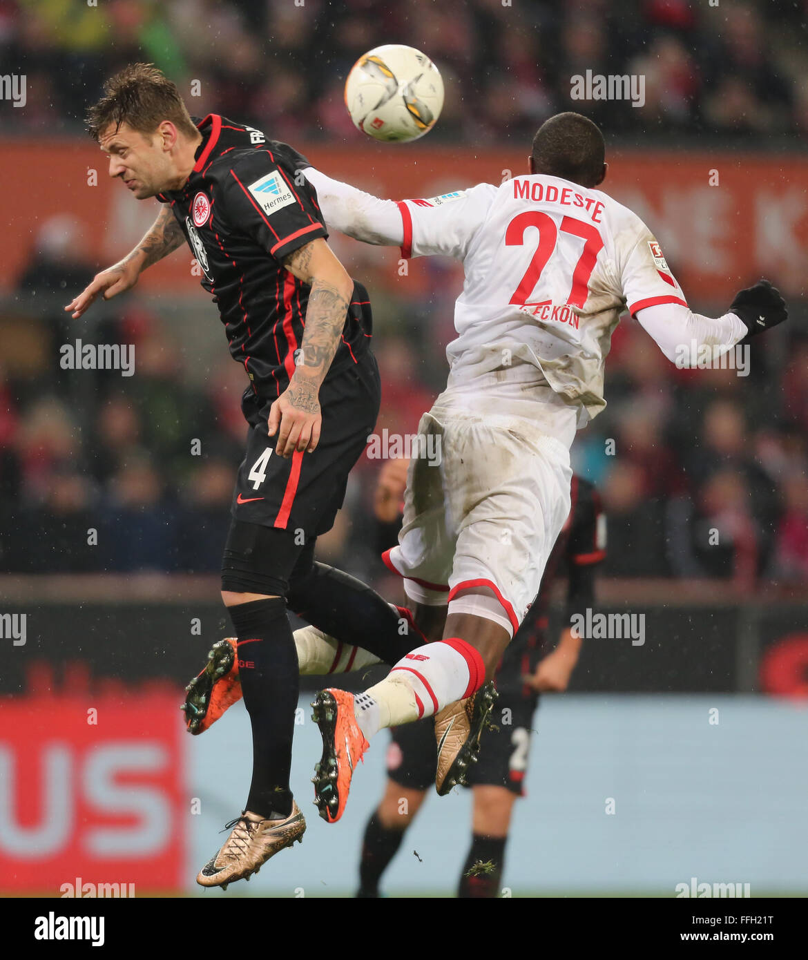 Cologne, Germany. 13th Feb, 2016. FC Koeln vs Eintracht Frankfurt ...