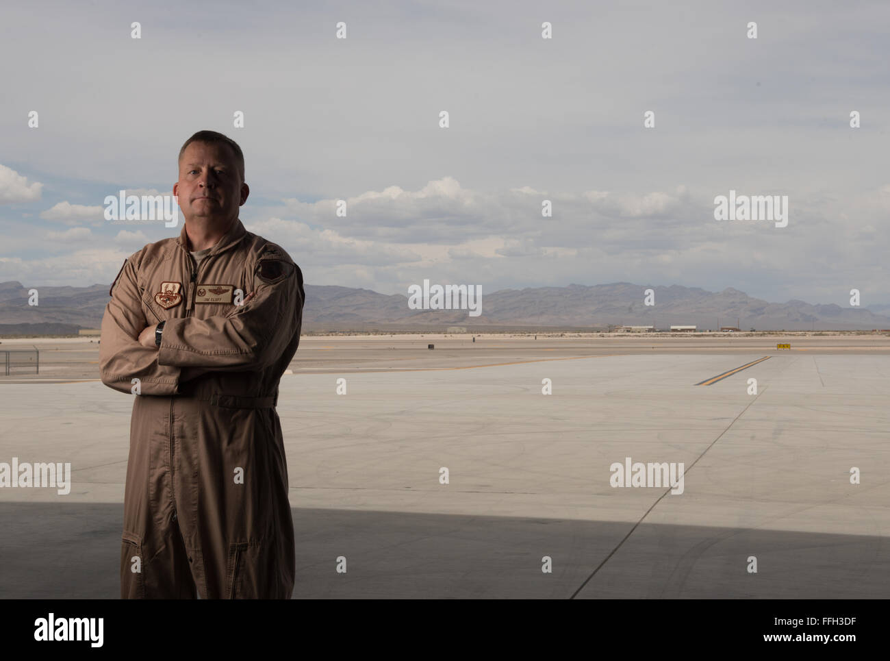 Col. Jim Cluff, 432nd Air Expeditionary Wing commander, is photographed ...