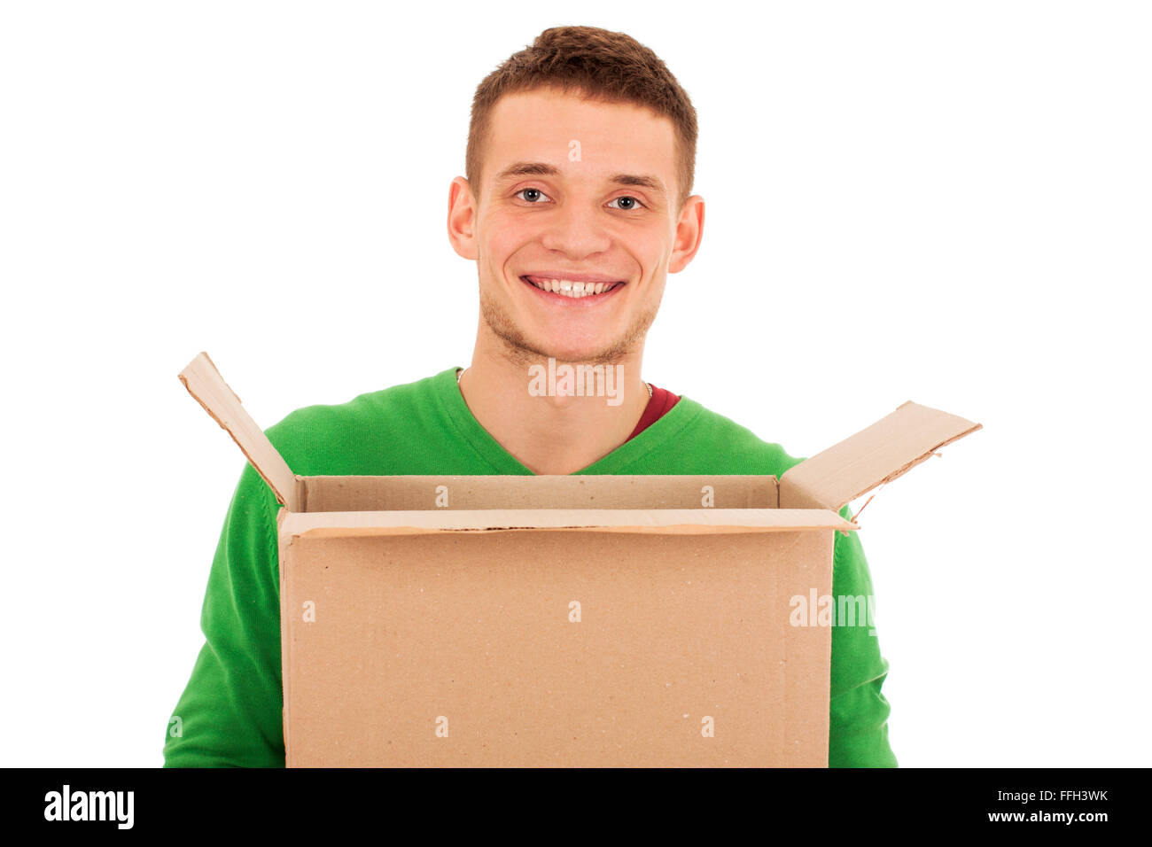 Men moving box hi-res stock photography and images - Alamy