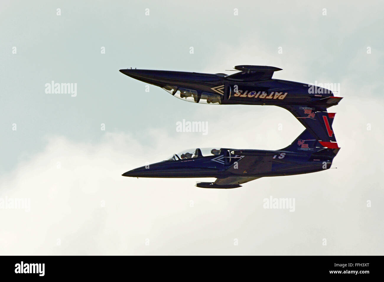 Jet airplanes of the Patriots Jet Team perform at San Diego Air Show ...