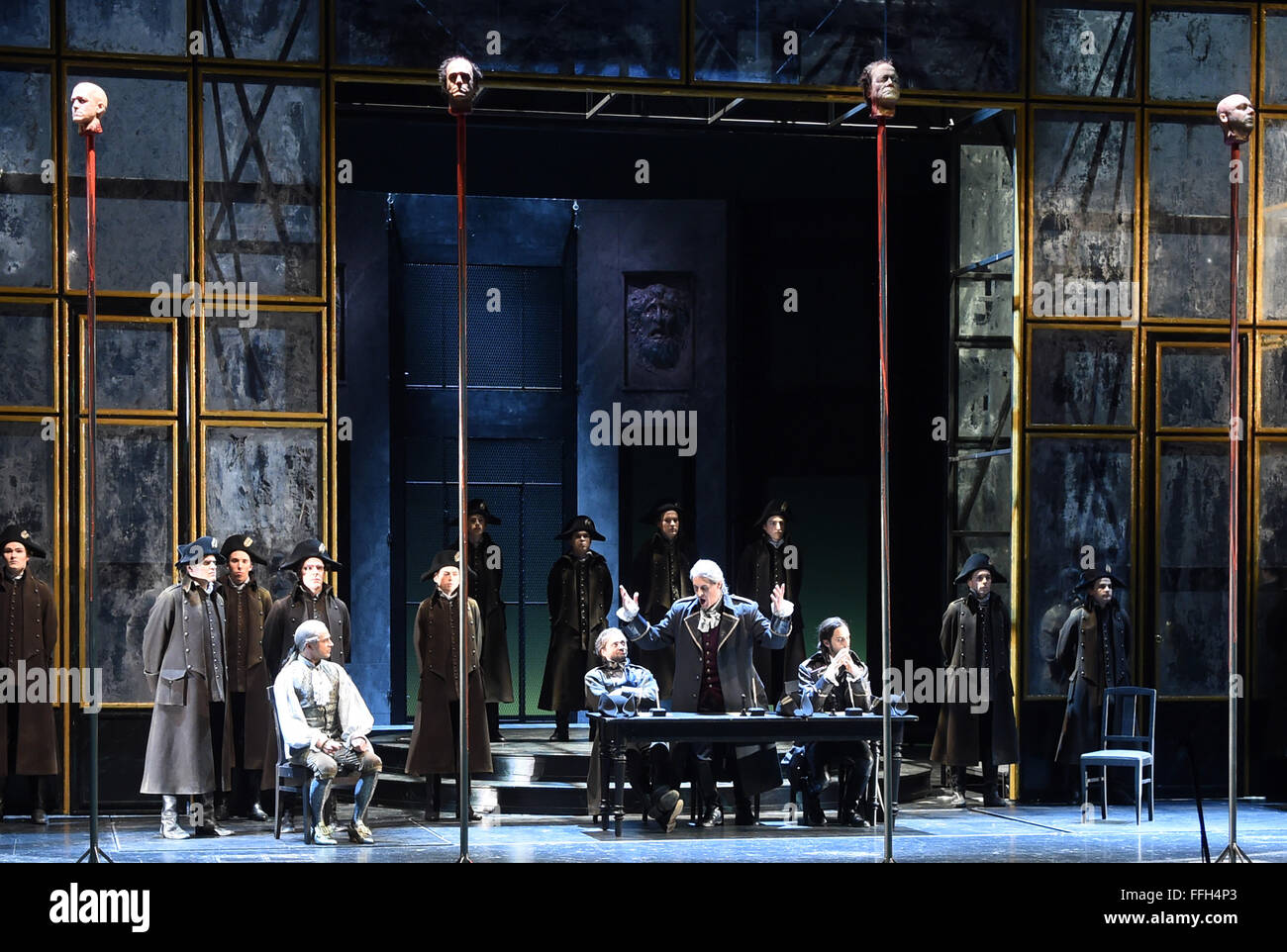 Karlsruhe, Germany. 11th Feb, 2016. Opera singers Max Emanuel Cencic ...