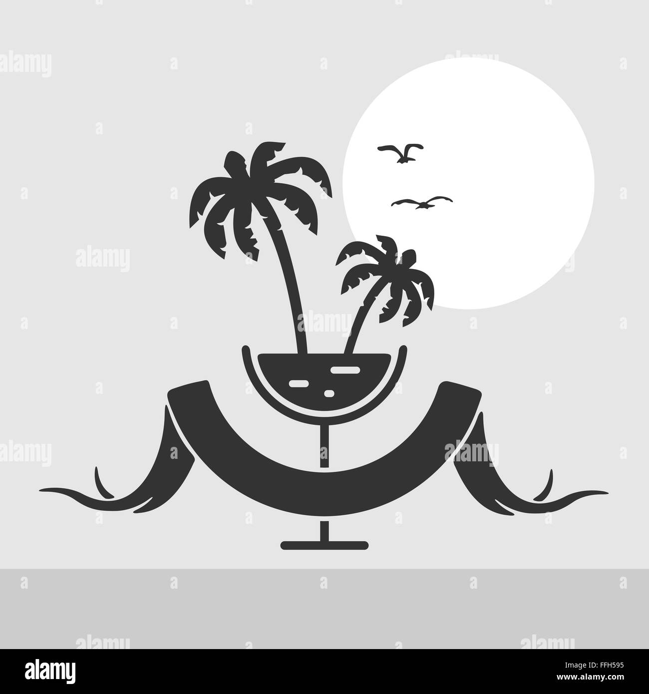 Vector symbol of exotic cocktails Stock Vector Image & Art - Alamy