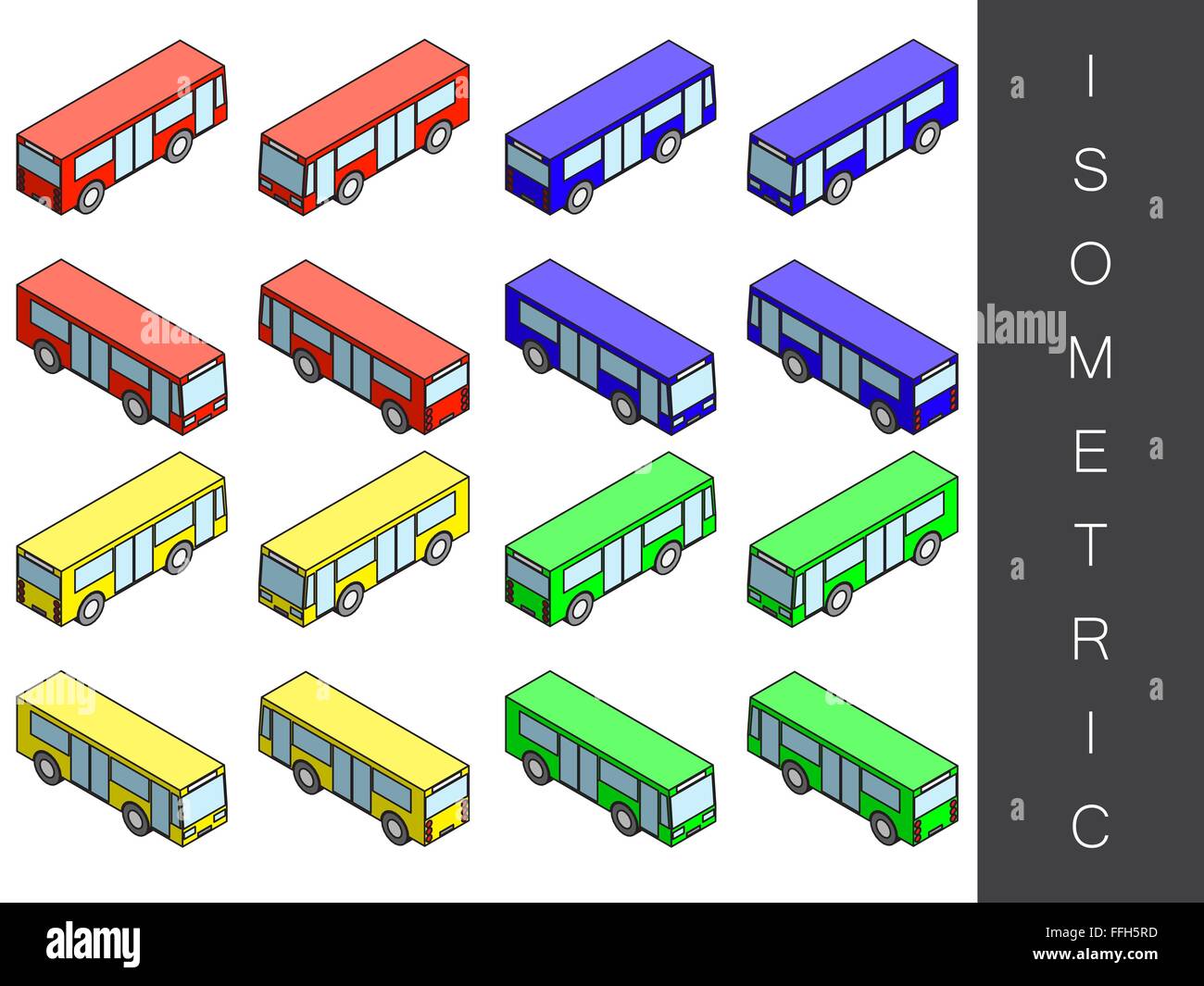 Isometric transport icon set Stock Vector Image & Art - Alamy