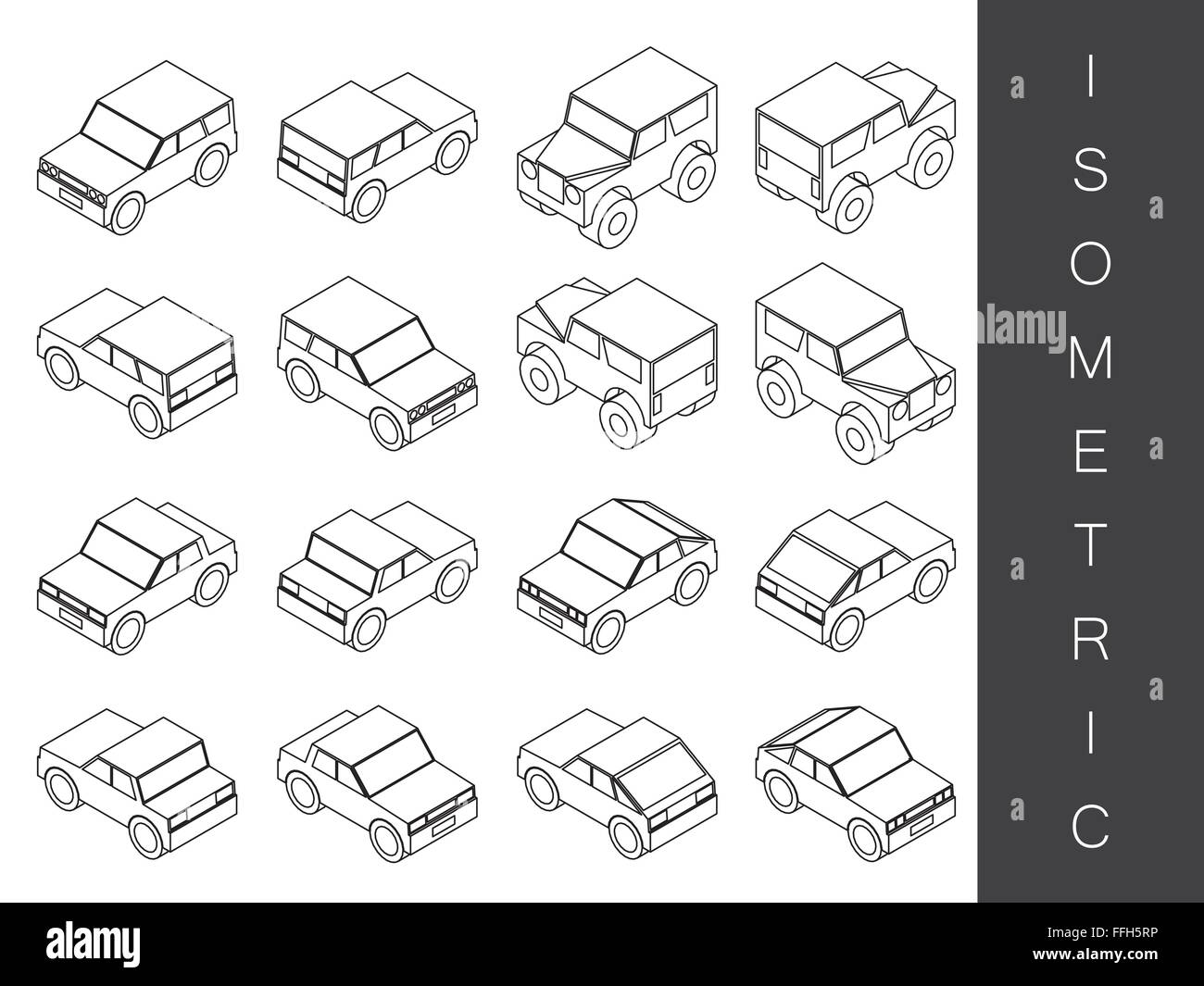 Isometric transport icon set Stock Vector Image & Art - Alamy