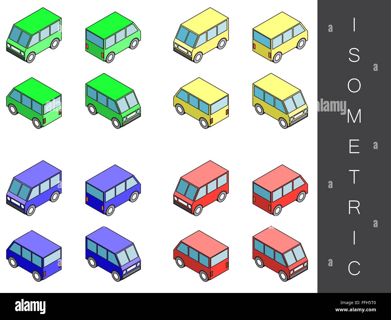 Isometric transport icon set Stock Vector Image & Art - Alamy
