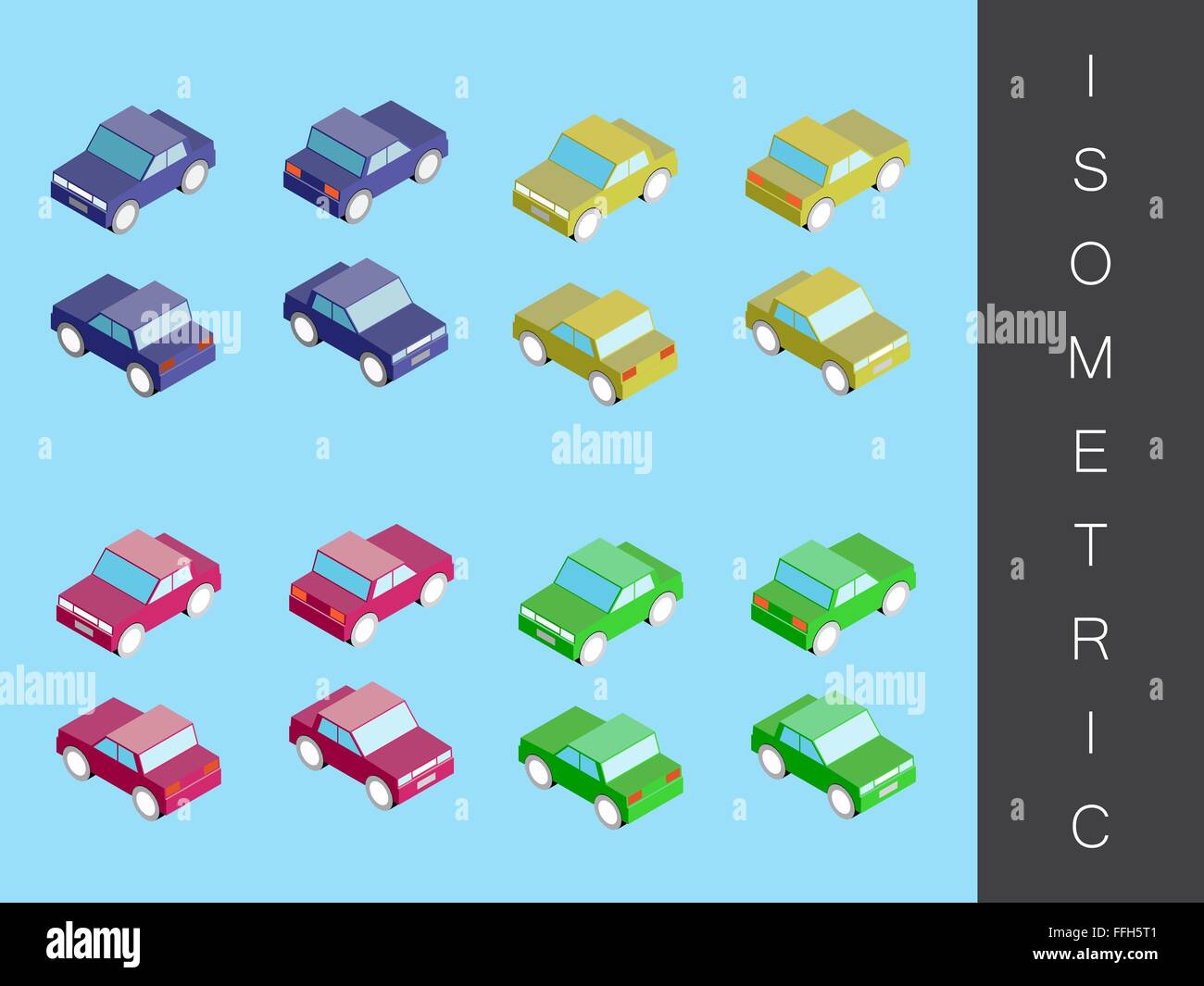 Isometric transport icon set Stock Vector Image & Art - Alamy