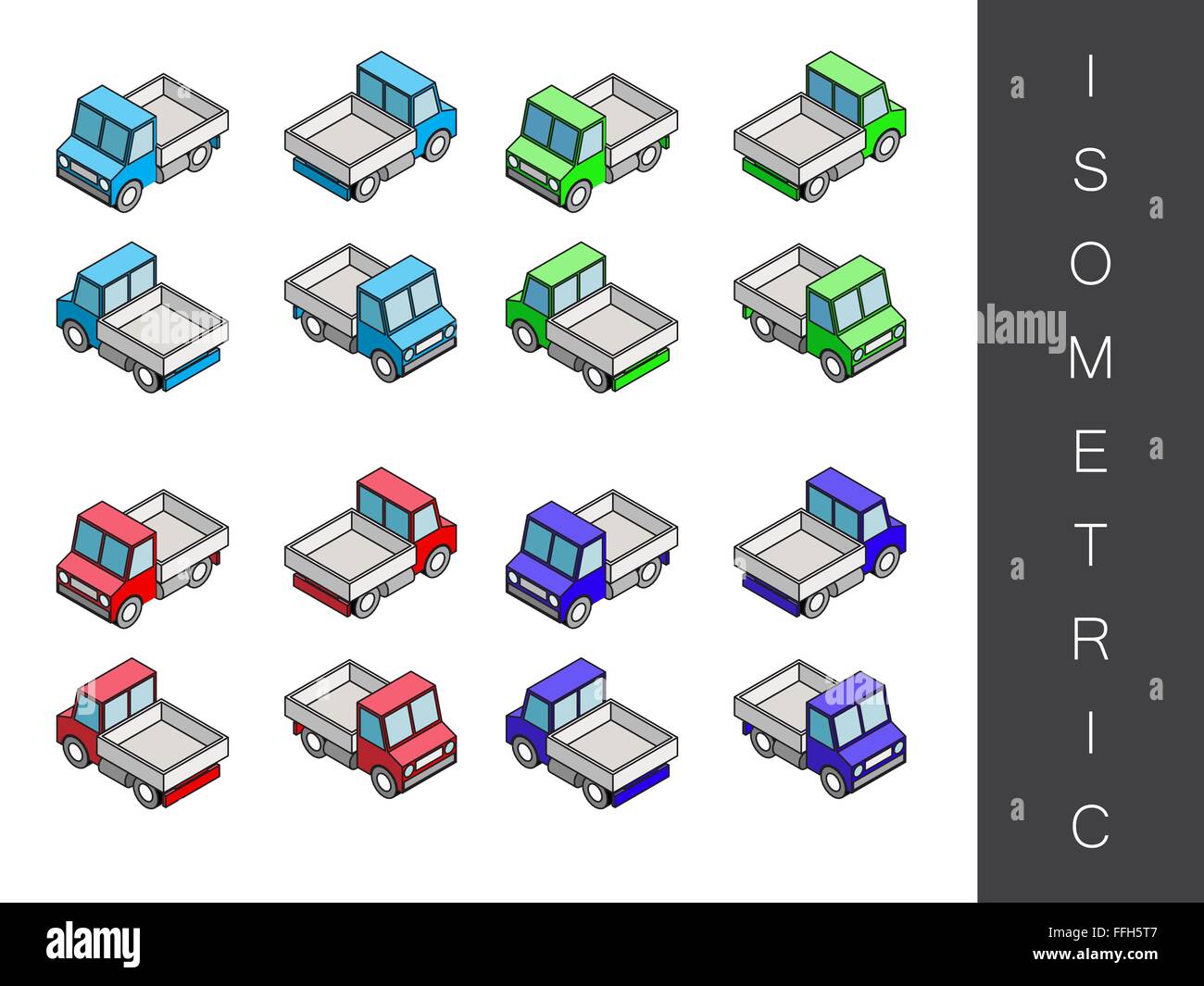 Isometric transport icon set Stock Vector Image & Art - Alamy