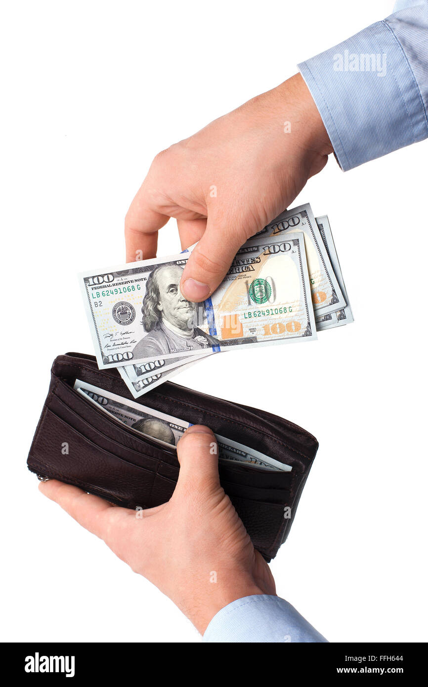 Taking Cash From a Wallet - Stock Image Stock Photo - Alamy Taking Cash From a Wallet - Stock Image Stock Photo - Alamy